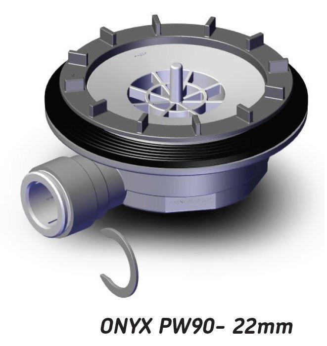 Buy AKW PW90 Onyx 22mm Pumped Waste Online | Adaptation Supplies Ltd