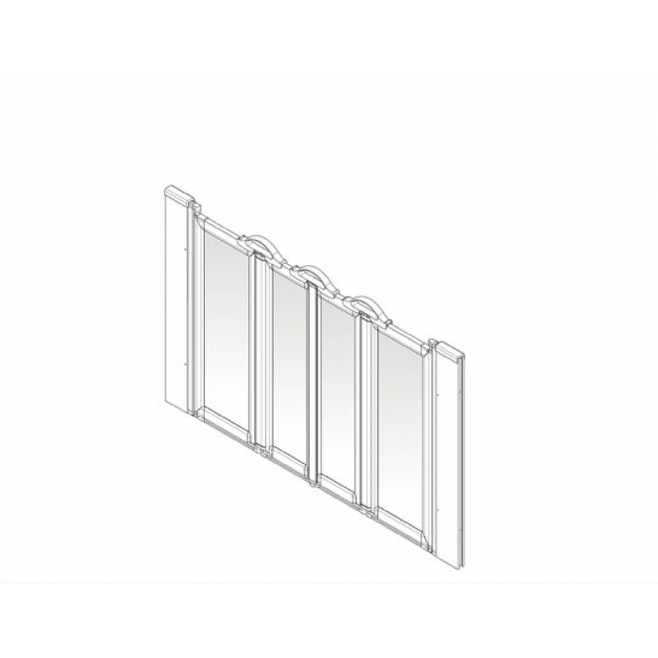 Buy AKW Option N Half Height Shower Screens 750mm Care Screens Online ...